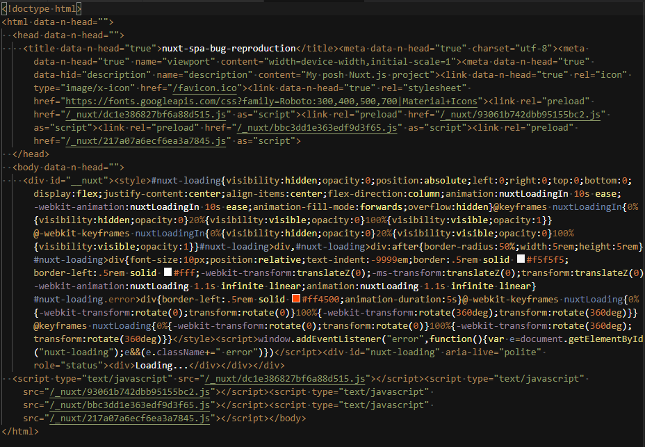 SPA mode not prerendering pages at all · Issue #4932 · nuxt/nuxt · GitHub