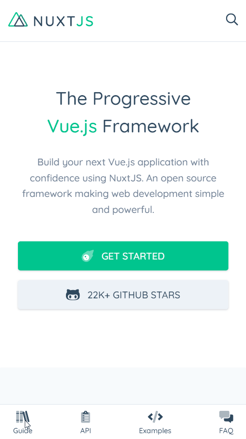 Mobile Aside Navigation Missing · Issue #253 · nuxt/website-v2 · GitHub