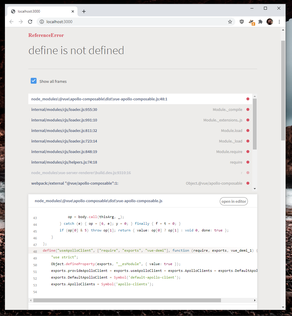 Apollo composables not working · Issue #363 · nuxt-modules/apollo · GitHub